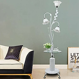MMLLZEL Floor Lamp with Coffee Table, Creative Bedroom Bedside Table Lamp Beside The Sofa in The Nordic Living Room