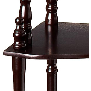 Frenchi Home Furnishing 5-Tier Corner Stand, Mahogany