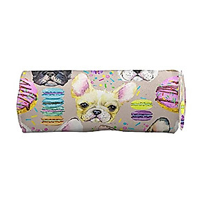 ZCJHGZcz Watercolor French Bulldog Pencil Pouch Bag With Zipper Pencil Bag Organizer Stationery Pouch Makeup Cosmetics Bag for