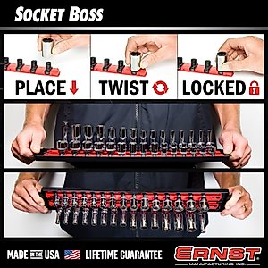 ERNST Socket Boss Combo 3-Pack, Red, Model Number: 8510A