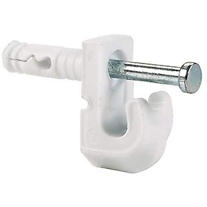 ClosetMaid 1770 Back Wall Clips for Drywall, 48 Pack, 48-Pack, White