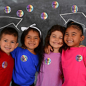 Zonon 500 Pcs Motivational Positive Affirmation Stickers Good Luck Inspirational Quote Stickers Roll Laser Encouraging Inspiring Labels Holographic Decal for Kids Adults Book Envelopes, 1.5 Inch