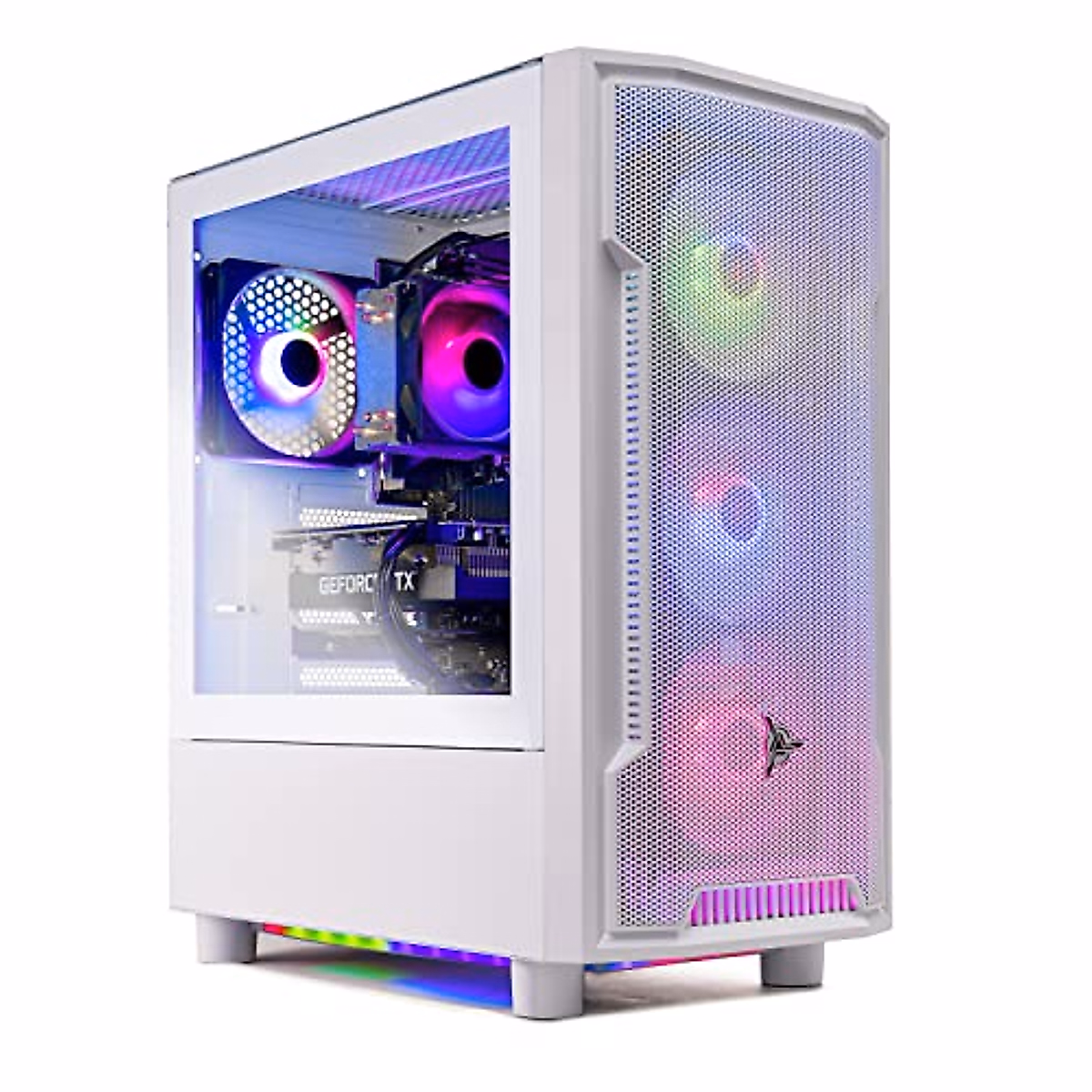 Skytech Gaming Archangel Gaming PC Desktop – AMD Ryzen 5 3600 3.6 GHz, NVIDIA RTX 3060, 1TB NVME SSD, 16GB DDR4 RAM 3200, 600W Gold PSU, 11AC Wi-Fi, Windows 11 Home 64-bit