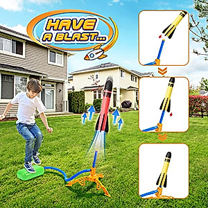 Delighkidz Foam Flying Toys Refills 8 Pack Replacement Foam Flying, Compatible with Popular Toys Flying Launchers for Kids Outdoor Toy Easter Birthday Gifts for Kids Boys (5/8”Hollow Interior)