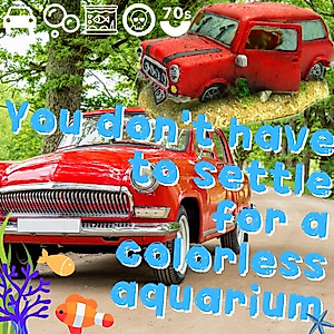 CORISRX BEST OF YOUR LIFESTYLE Car Bubbles 5.7x3.4x2.8 Aquarium Ornament Decoration - Fish Tank Air Stone