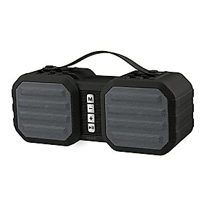 Coby Ranger Rugged Bluetooth 5.0 Indoor Outdoor Speaker - Music and Call Controls - USB, TF Card, 3.5mm AUX Input - HD Audio & True Wireless Stereo - 7 Hour Battery Life - Carry Strap - Phone Stand