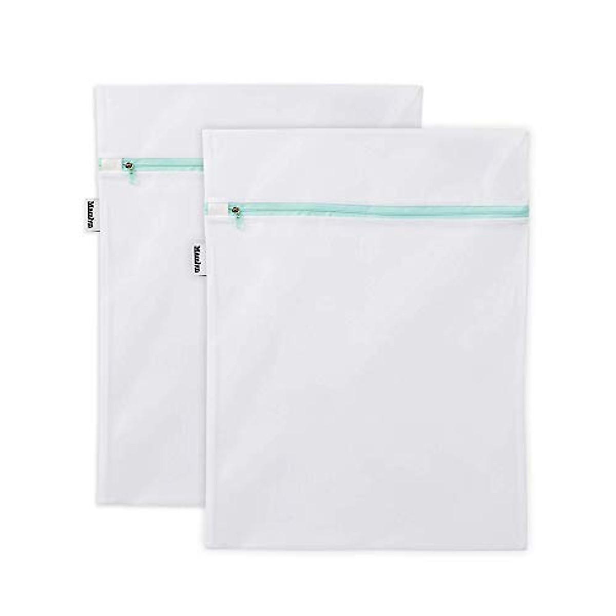 Mamlyn Mesh Laundry Bag for Delicates, Wash Bag for Underwear and Lingerie, Makeup Organizer Bag (2 Medium)