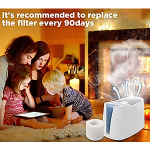 WF2 Humidifier Filter Replacement for Vicks WF2 Kaz Vicks V3100 V3500 V3500N V3600 V3800 V3850 V3900 VEV320 Honeywell HCM-300T HCM-315T HCM-350 Sunbeam 1118 Series Humidifier Filters-2 Pack