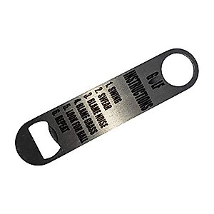 Funny Golf Instructions Bottle Opener Heavy Duty Gift For Men Dad Father Husband