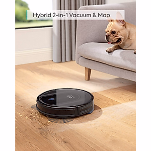 eufy by Anker, RoboVac G10 Hybrid, Robotic Vacuum Cleaner, Dynamic Navigation, 2-in-1 Sweep and mop, Wi-Fi, Super-Slim, 2000Pa Strong Suction, Quiet, Self-Charging, for Hard Floors Only