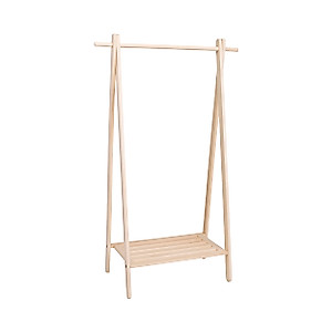 Pennsylvania Woodworks Handcrafted Maple Garment Rack - Sleek & Stylish Clothing Storage, Home Organization, Boutique Display, Coat Rack, Laundry Room Decor - Made in the USA (Large)