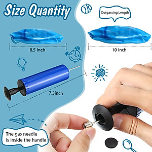 Threan 6 Pieces Bouncing Ball for Kids Marbleized Bouncy Balls Inflatable Ball Pump with Air Needle Colorful Bouncy Balls Cloud Bouncing Balls for Pets Adults Handballs Playground(10 Inches)