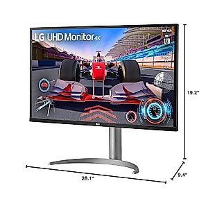 LG Ultrafine Monitor (32UQ750) – 31.5 inch UHD 4K HDR Monitor, HDR10, 144Hz from HDMI 2.1, USB Type-C (PD 65W), AMD FreeSync, Maxxaudio, White