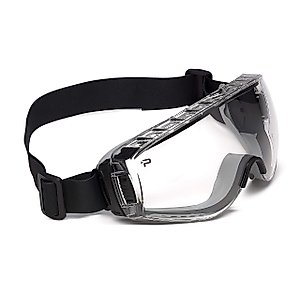 Bollé Safety Pilot 2 Safety Goggles Neo. Strap/Foam/Clear Pc ASAF- Platinum, one size (PSGPIL2-L16)