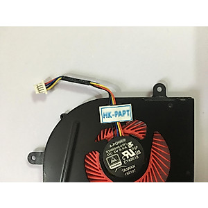 HK-part Fan Replacement for MSI GS63VR Series GS63VR 6RF GS63VR 7RF GS63VR Stealth Pro MS-16K2 MS-17B1 BS5005HS-U2F1 CPU Cooling Fan 4-Pin DC 5V 0.5A