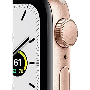 Apple Watch SE (GPS, 40mm) - Gold Aluminium Case with Starlight Sport Band - Regular (Renewed)