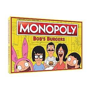 Monopoly Bobs Burgers Board Game | Themed Bob Burgers TV Show Monopoly Game | Officially Licensed Bob's Burgers Game