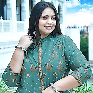 Yash Gallery Rayon Floral Printed Anarkali Kurtis for Women Indian Style