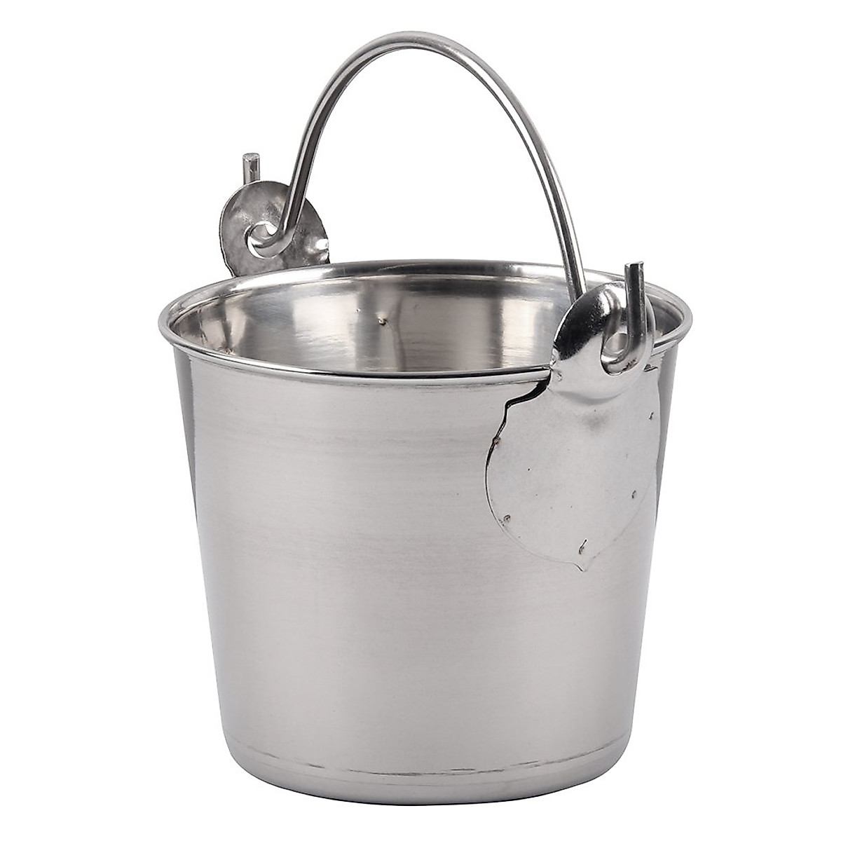 Lindy's 1-Quart Stainless Steel Bucket, Durable Seamless Bucket for Many Home Tasks, Carry Water or Milk, Fill with Food, Use as a Flower Pot, Cleaning Bucket, Table Centerpiece and Much More