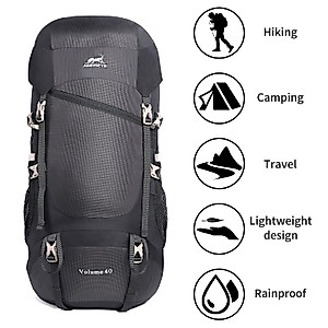 JEBATOXI 40L Lightweight Packable Travel Camping Hiking Daypack Foldable Outdoor Sports Backpacking Backpack for Men & Women
