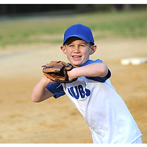 TopHeadwear Blank Kids Youth Baseball Adjustable Hook and Loop Closure Hat Royal Blue