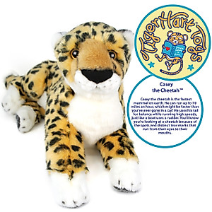 TigerHart Casey The Cheetah - 12 Inch (Tail Measurement not Included) Stuffed Animal Plush