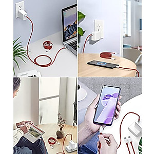 Oneplus Warp Charger for 9R/9/9 Pro, Oneplus Warp Charger 65w Set Compatible with 8 Pro/8T/8/7 Pro/7T/7T Pro, Include 65w Power Adapter, 2 Pack USB Dual Type-C Data Cable (1M/3.3ft) (1,5M/5.0ft)