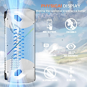 KSKSPE Case for ASUS ROG Ally Gaming Handheld, Silicone Protective Skin Sleeve, Anti-Slip & Scratch Cover for ROG Ally Gaming Handheld-Clear