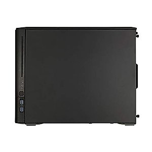 Fractal Design Node 804 - Black - Cube Compact Computer Case - mATX - High Airflow - Modular Interior - 3X Fractal Design Silent R2 120mm Fans Included - USB 3.0 -Window Side Panel