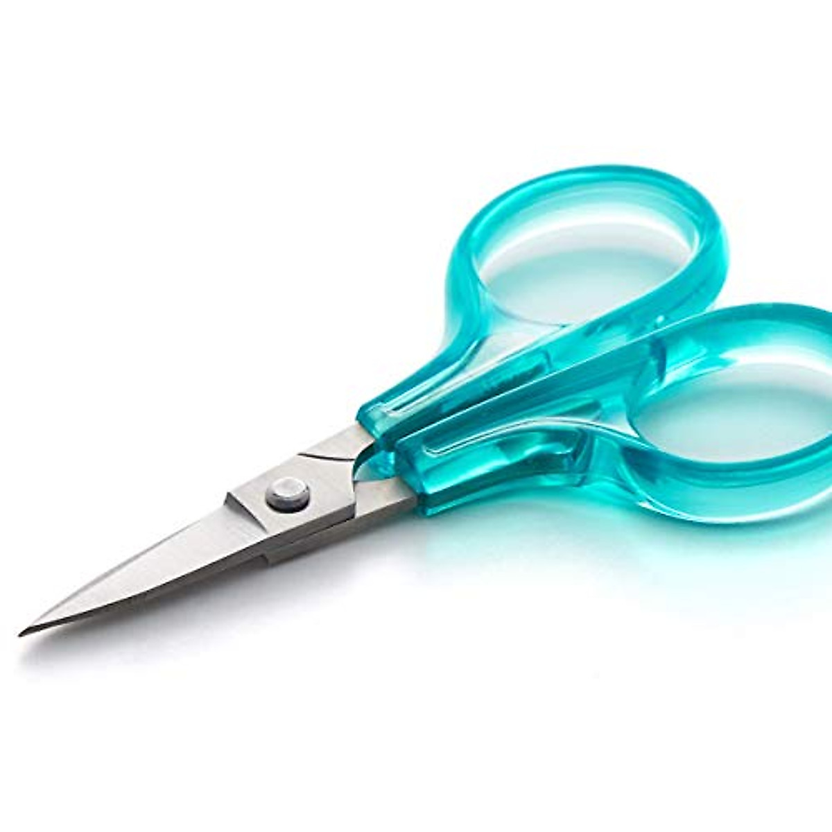 Beaditive Detail Craft Scissors Set (2 Pc.) Curved and Straight, Sharp, Compact | Sewing, Embroidery, Paper Cutting, Crafting | Stainless Steel | Protective Cover