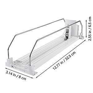 UPKOCH Shelf Drink Organizer Can Dispenser Pusher Glide Soda Can Rack Beverage Storage Holder Water Bottle Organizer for Refrigerator Beverages