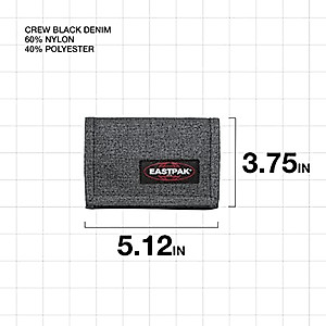 Eastpak Crew - Slim Wallet with Ring for Keychain - Black Denim