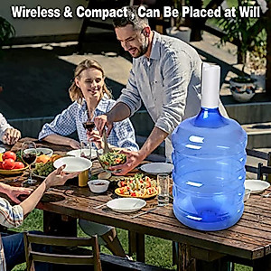 Water Pump for 5 Gallon Bottle, Feeliy Foldable Water Bottle Dispenser USB Charging Portable Electric Drinking Water Pump