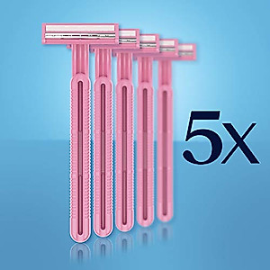 Gillette Daisy Women’s Disposable Razor Multipurpose Hair Remover, 5 Count