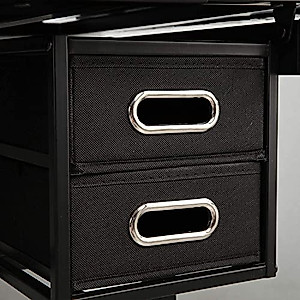 Need Adjustable Drafting Table with Tilted Tabletop, Art Table with 2 Storage Drawers for Writing Art Craft Work Station Black,UT-DT1033-BK-ND