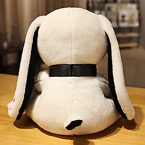 HNZQE Creepy Gothic 11.8" Pink Bunny Plush Doll Pillow Kawaii Stuffed Animal Crazy Rabbit Plushie Toy Easter Halloween Birthday Gifts for Girl Boy (11.8",Pink)