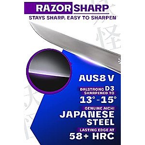 Dalstrong Boning Knife - 6 inch - Phantom Series - Japanese High-Carbon AUS8 Steel - Pakkawood Handle - Sheath Included