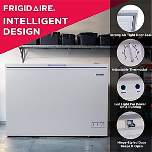FRIGIDAIRE EFRF1049AMZ6COM RFRF1049 RCA Cubic Foot Chest Freezer, 10 cu ft, White