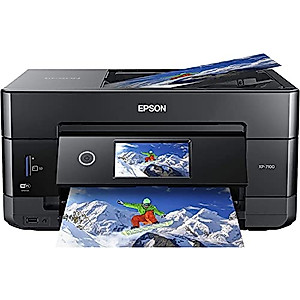 Epson Expression Premium XP-7100 All-in-One Color Inkjet Printer - Print Scan Copy - 15 ppm, 5760 x 1440 dpi, 8.5 x 14, Auto 2-Sided Printing, 30-Page ADF, Card Slot, Printable CD/DVD