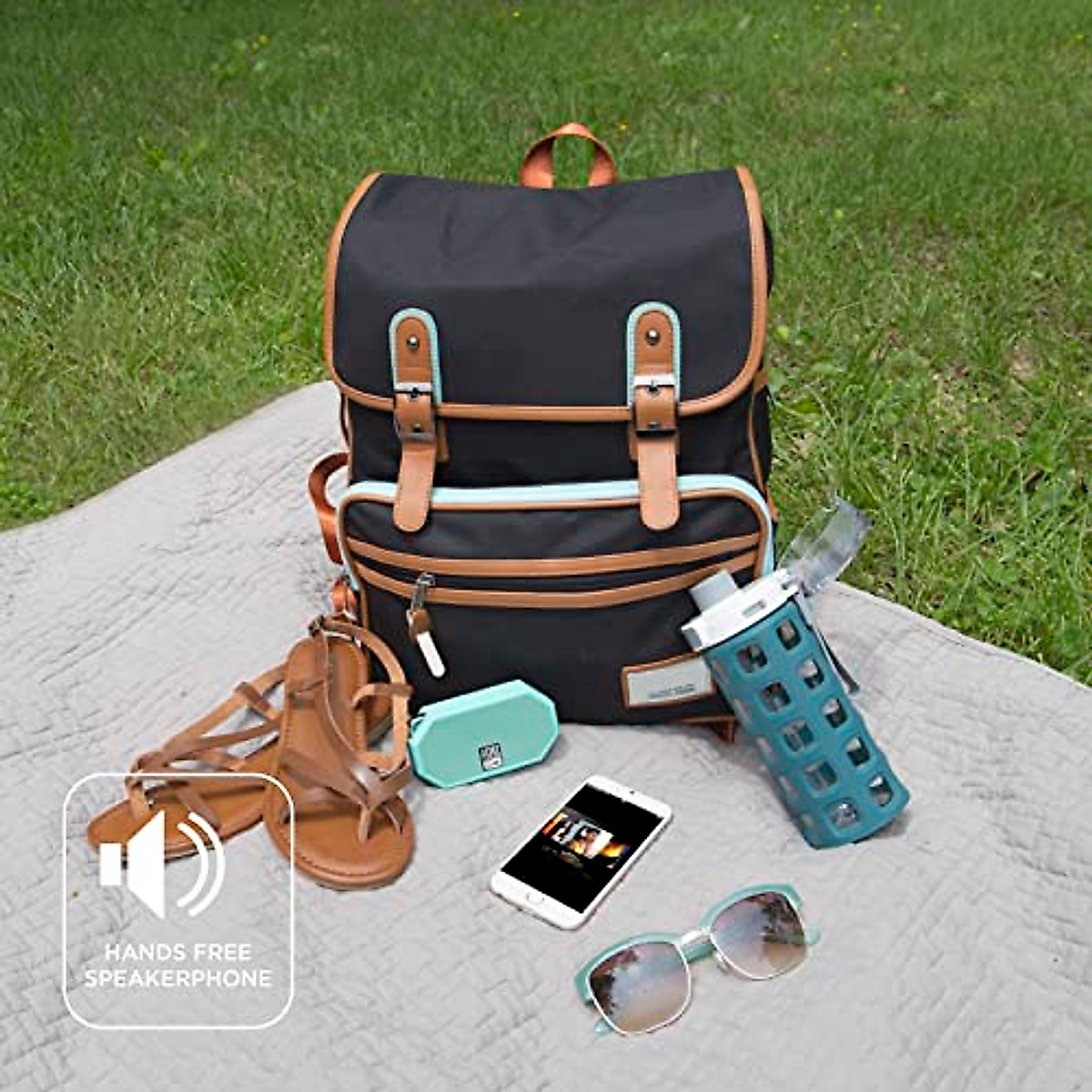 Altec Lansing Mini H2O - Waterproof Bluetooth Speaker, IP67 Certified & Floats in Water, Compact & Portable Speaker for Hiking, Camping, Pool, and Beach,Black