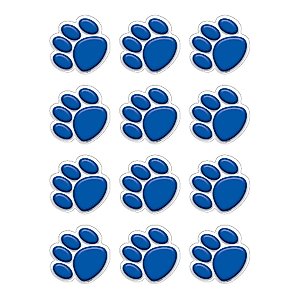 Teacher Created Resources Mini Accents, Blue Paw Prints (5117)