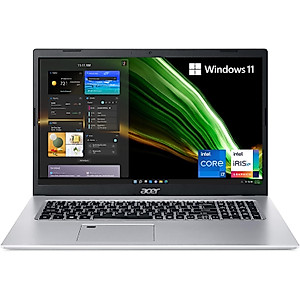 Acer Aspire 5 A517-52-75N6 Laptop | 17.3" Full HD IPS Display | 11th Gen Intel Core i7-1165G7 | Intel Iris Xe Graphics | 16GB DDR4 | 512GB SSD | WiFi 6 | Fingerprint Reader | BL Keyboard | Windows 11