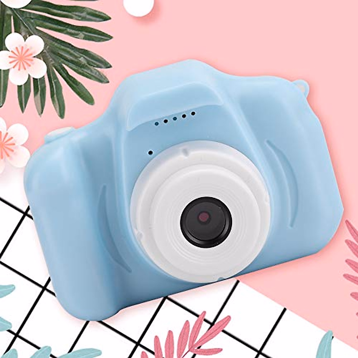 Liyeehao Kids Camera, Intelligence Portable One-Click Focusing Children Camera with Lanyard for Taking Photos for Boys Girls(Blue-General Purpose)