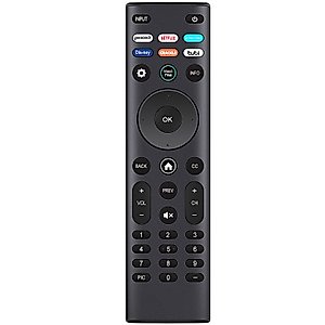 XRT140 Replace Remote Commander fit for Vizio V-Series P-Series M-Series Quantum OLED Smart TV D32FM-K01 P65Q9-J01 P75Q9-J01 D40FM-K09 V605-H3 V655-H19 V705-H3 M55Q8-H1 M586X-H1 V655-H9 V405-H19