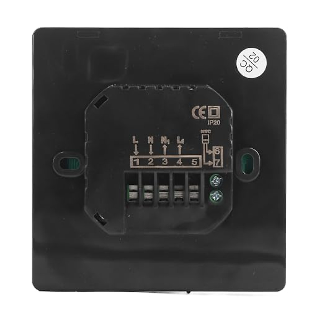 Digital Thermostat, AC90‑240V Programmable Thermostat NTC Temperature Sensor Energy Saving Versatile Double Temperature Display for Floor Heating (K2MRH3A)