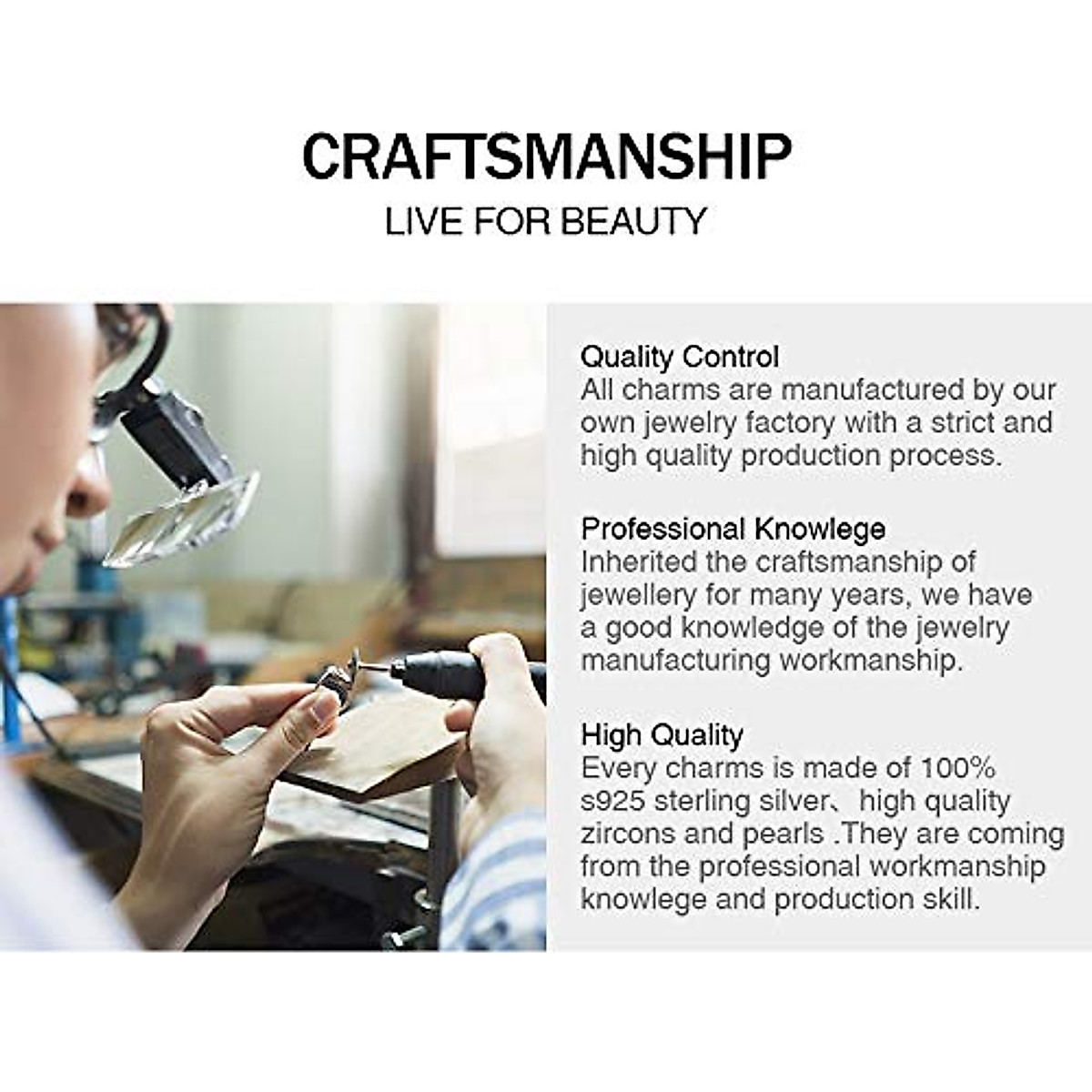 EVESCITY 925 Silver My Boo Cute Ghost Halloween Fashion Sterling Charm Bead Pendant For Charms Bracelets ♥ Best Jewelry Gifts for Her Holiday Halloween Fall Autumn ♥