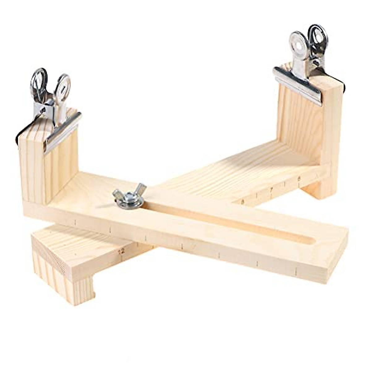 kekafu Wooden Jig Bracelet Maker Wristband Maker Kit, Adjustable Length Paracord Bracelet Maker, Safety Lanyards Weaver DIY Cord Knitting Braiding Tool for Wristband