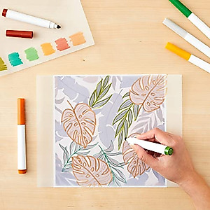 100 Sheets Printable Translucent Vellum Paper, Tracing Paper for Invitation , Sketching, 93gsm (8.5 x 11 in)