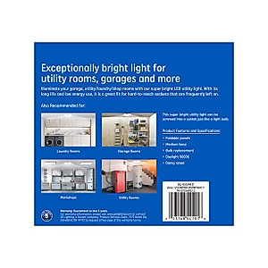 GE LED 30w Daylight Super Bright Utility Light, Medium Base, 1 pk