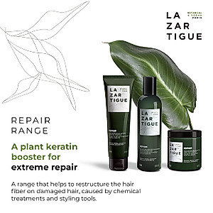Lazartigue Repair Conditioner, Enriched with Vegetal Keratin, Helps Repair Damage Deep Down Right to Ends, Smoothes the Surface of Hair Leaves it Untangled, Stronger, Soft and Silky 5.1 Fl Oz